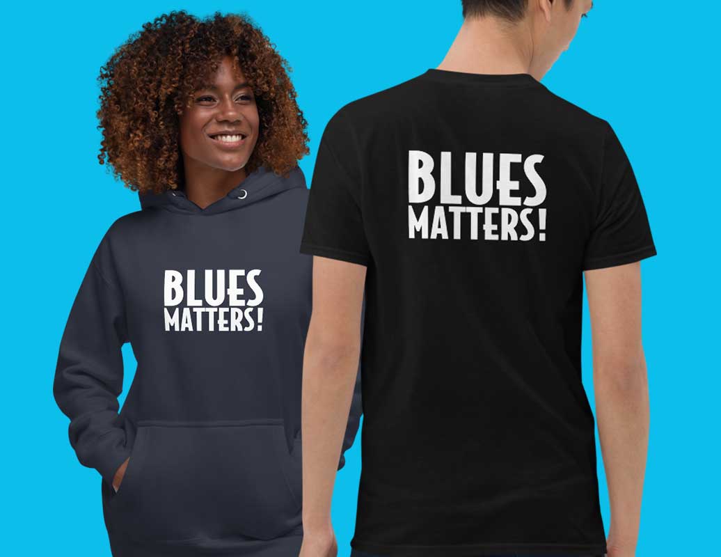 Blues T Shirts, hats and more - Blues Matters Merch Shop
