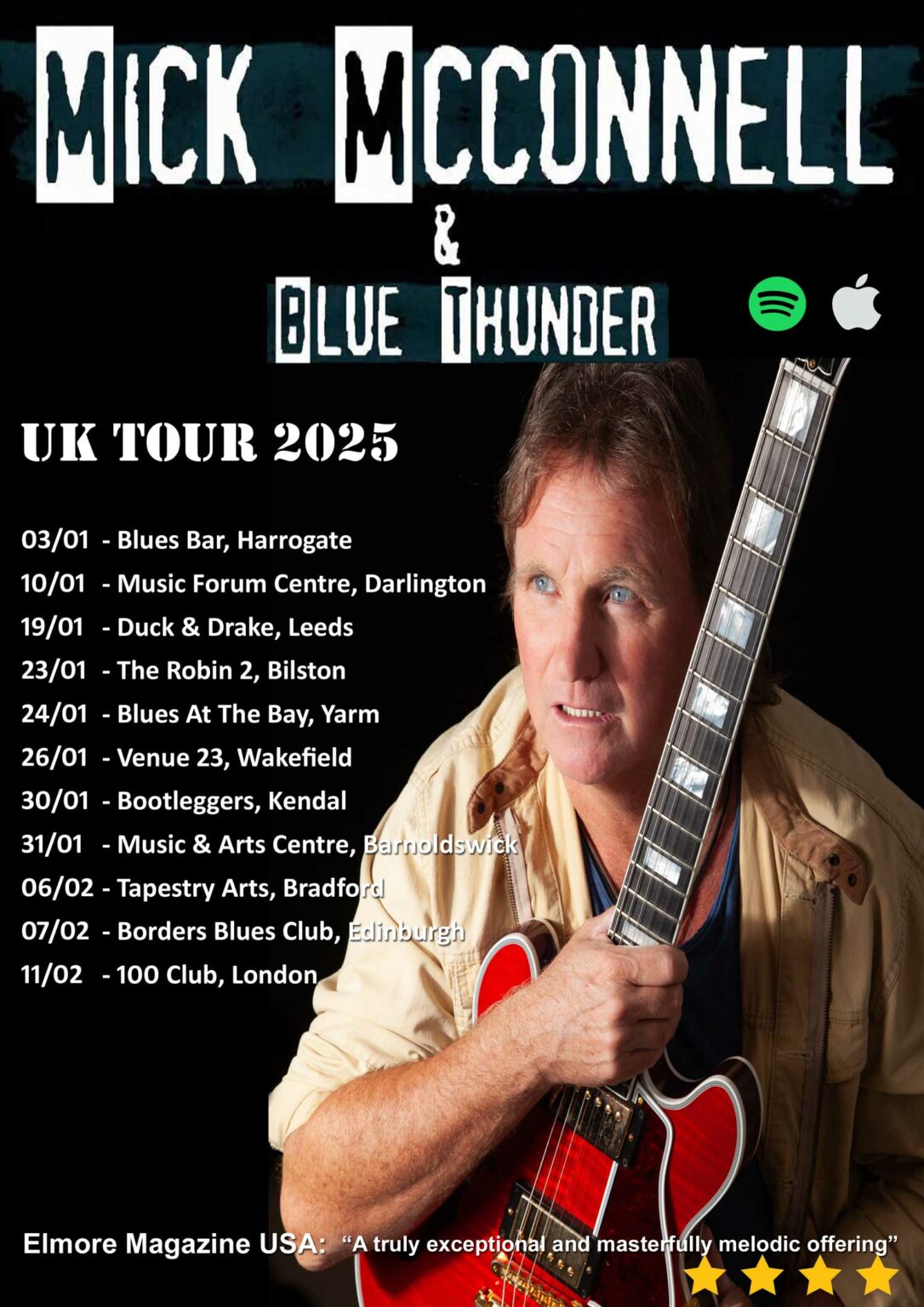 Mick McConnell & Blue Thunder Gear Up for Electrifying 2025 UK Tour ...